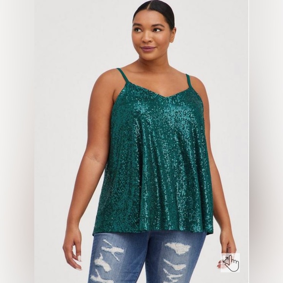 torrid | Tops | Torrid Sophie Sequin Swing Cami | Poshmark